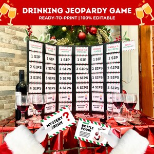 Christmas Jeopardy Game Printable Christmas Party Games for Adults ...