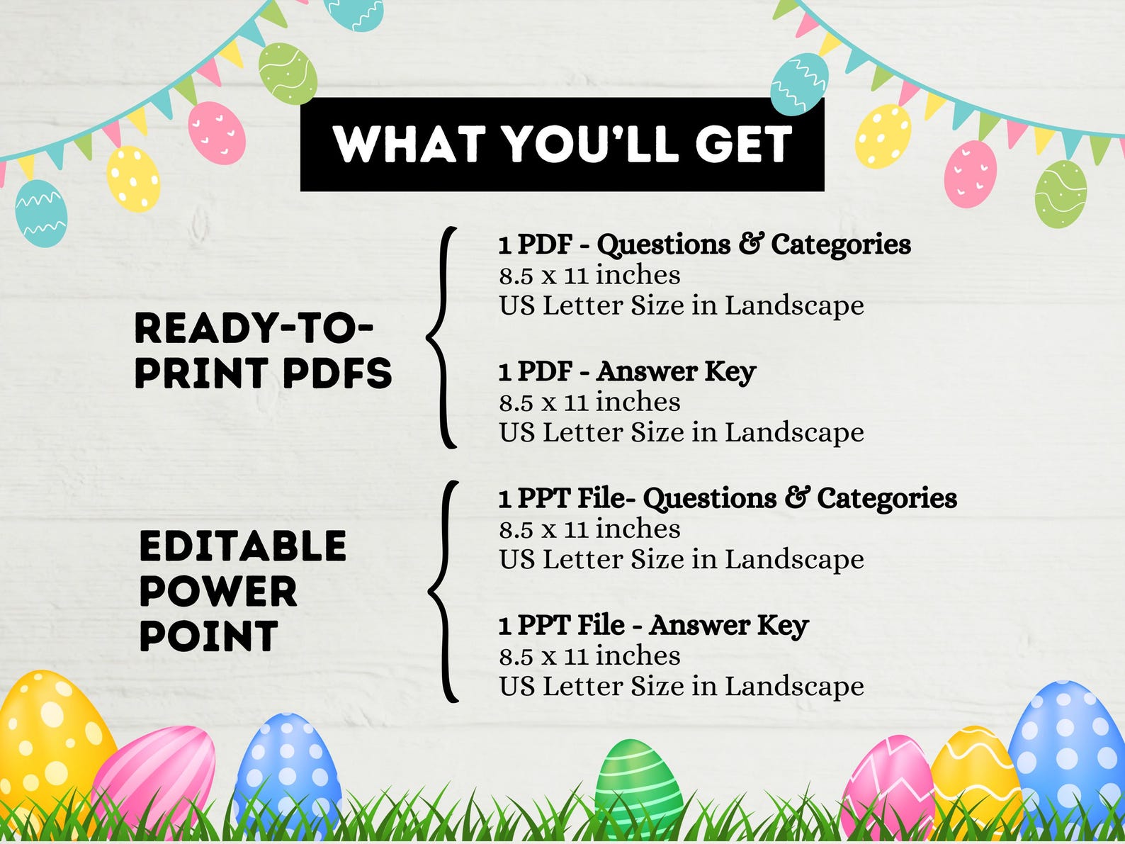 Easter Jeopardy Easter Trivia Game Easter Game for Teens Spring Trivia ...