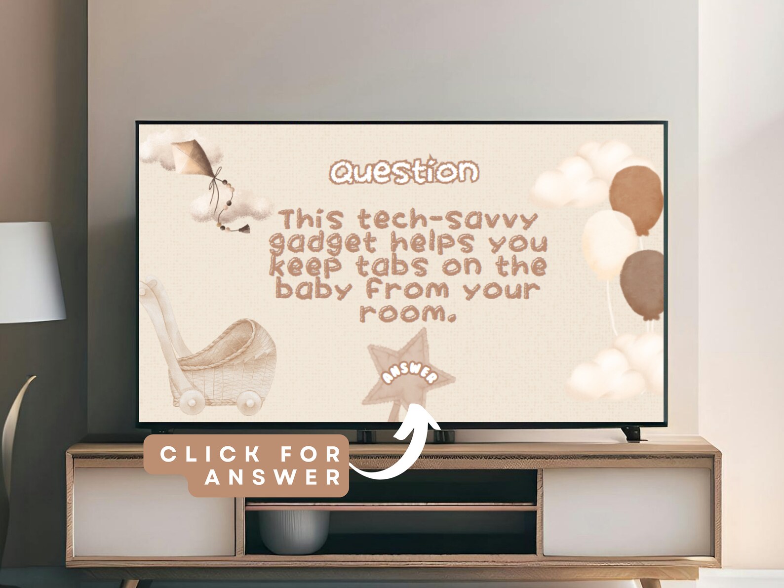 Baby Shower Jeopardy Game Neutral Baby Shower Jeopardy Game Idea Canva ...