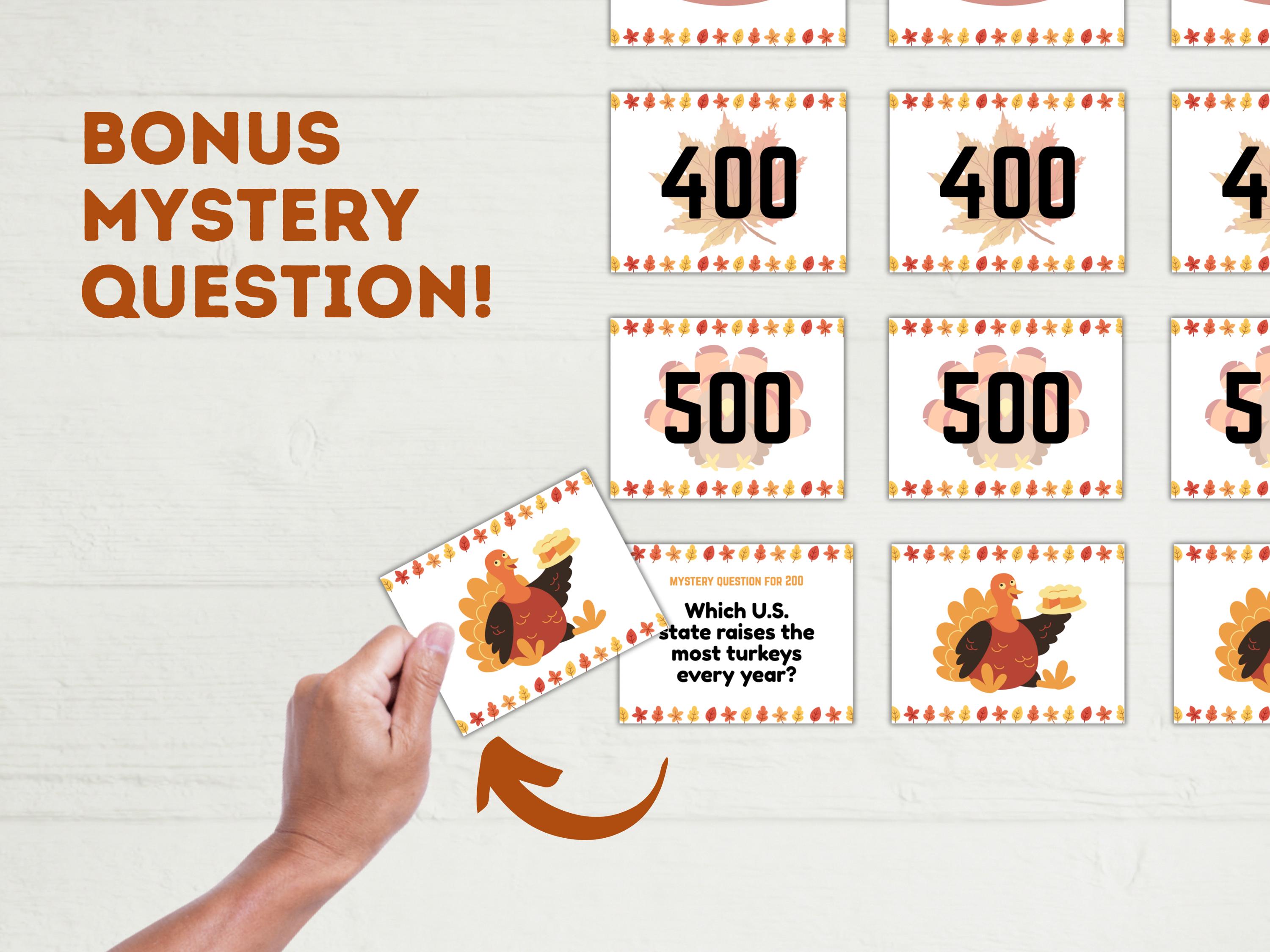 Thanksgiving Jeopardy Game Thanksgiving Trivia Thanksgiving Quiz ...