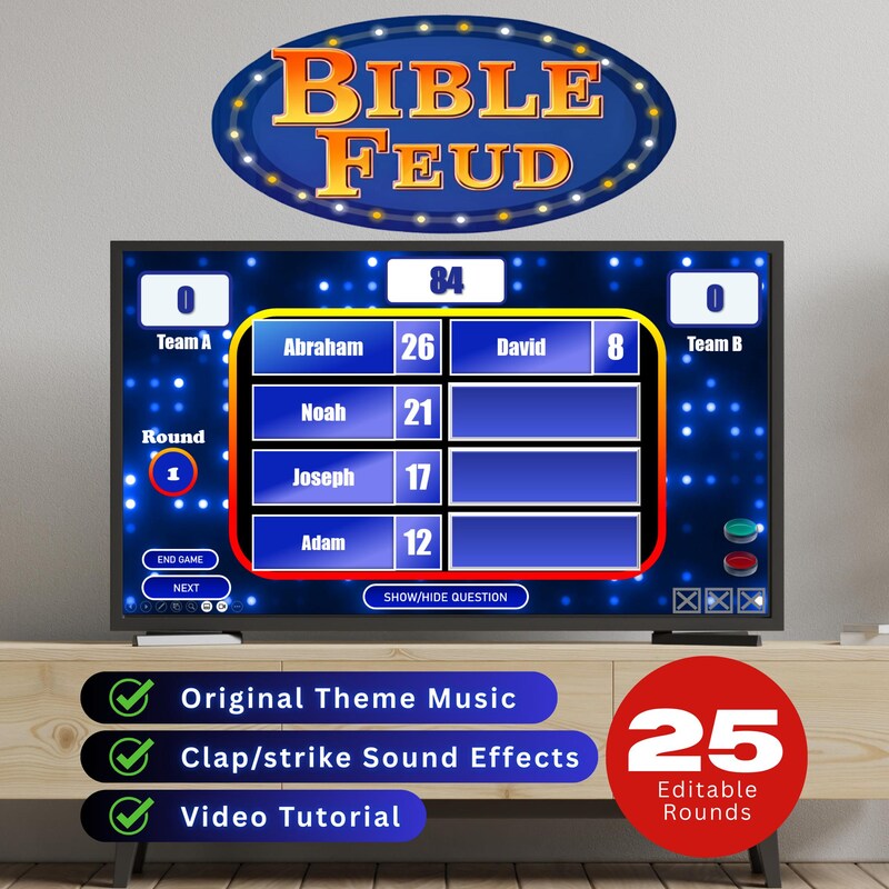Bible Family Feud - Etsy