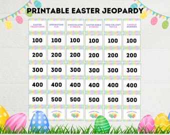 Easter Jeopardy Easter Trivia Game Easter Game for Teens Spring Trivia ...