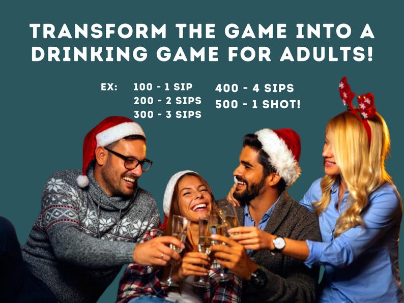 Christmas Jeopardy Game Printable Christmas Party Games for Adults ...