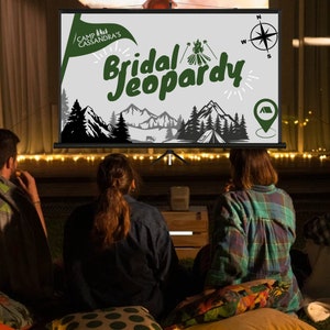 Camp Bachelorette Jeopardy Game Bridal Shower Jeopardy Game Hens Party ...