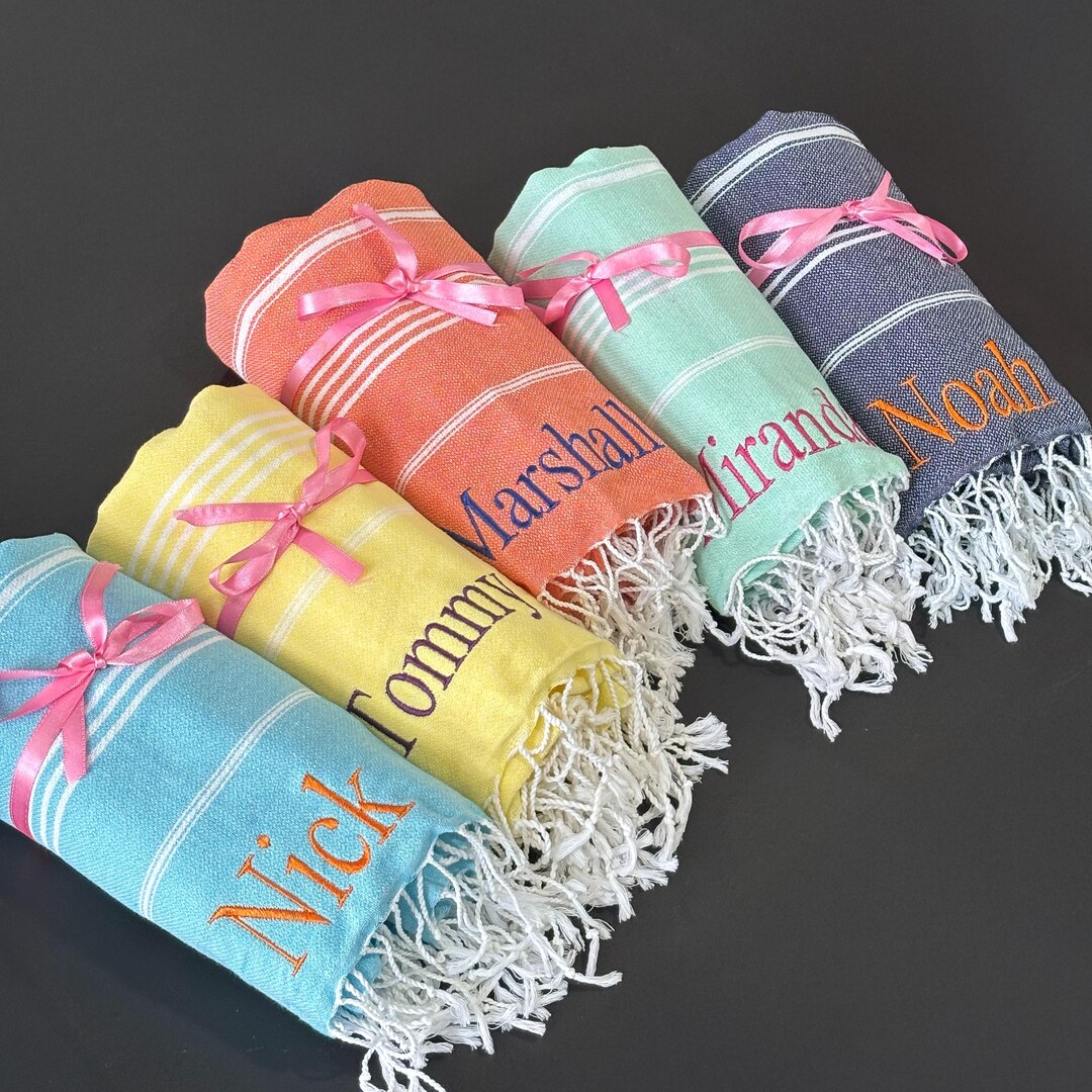 Personalized Beach Towel, 40x70" Personalized Gift Towel, Personalized ...