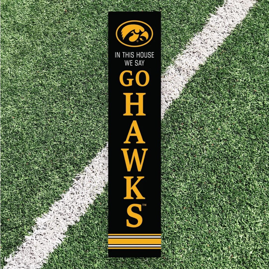 Iowa Hawkeyes Front Porch Leaner Iowa Hawkeyes Sign officially Licensed ...