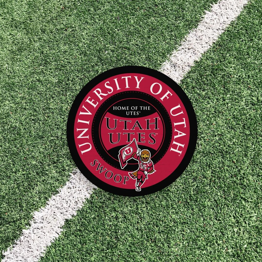 Utah Utes Artwork Utah Utes Wall Art officially Licensed Circle - Etsy
