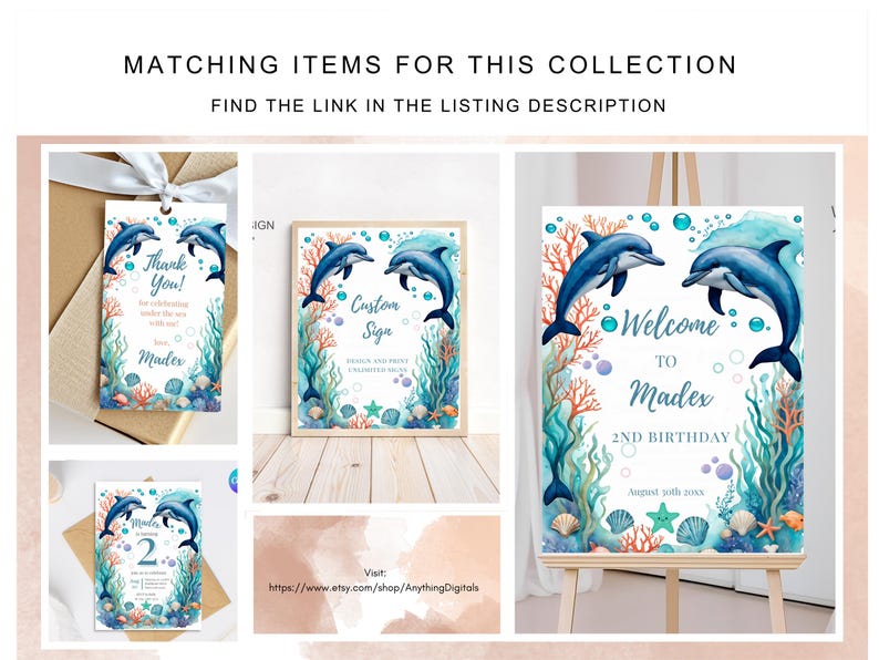 Editable Under the Sea Birthday Welcome Sign Template Under the Sea ...