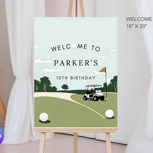 Golf Party Welcome Sign Golf Welcome Sign Welcome to Par-tee Birthday ...