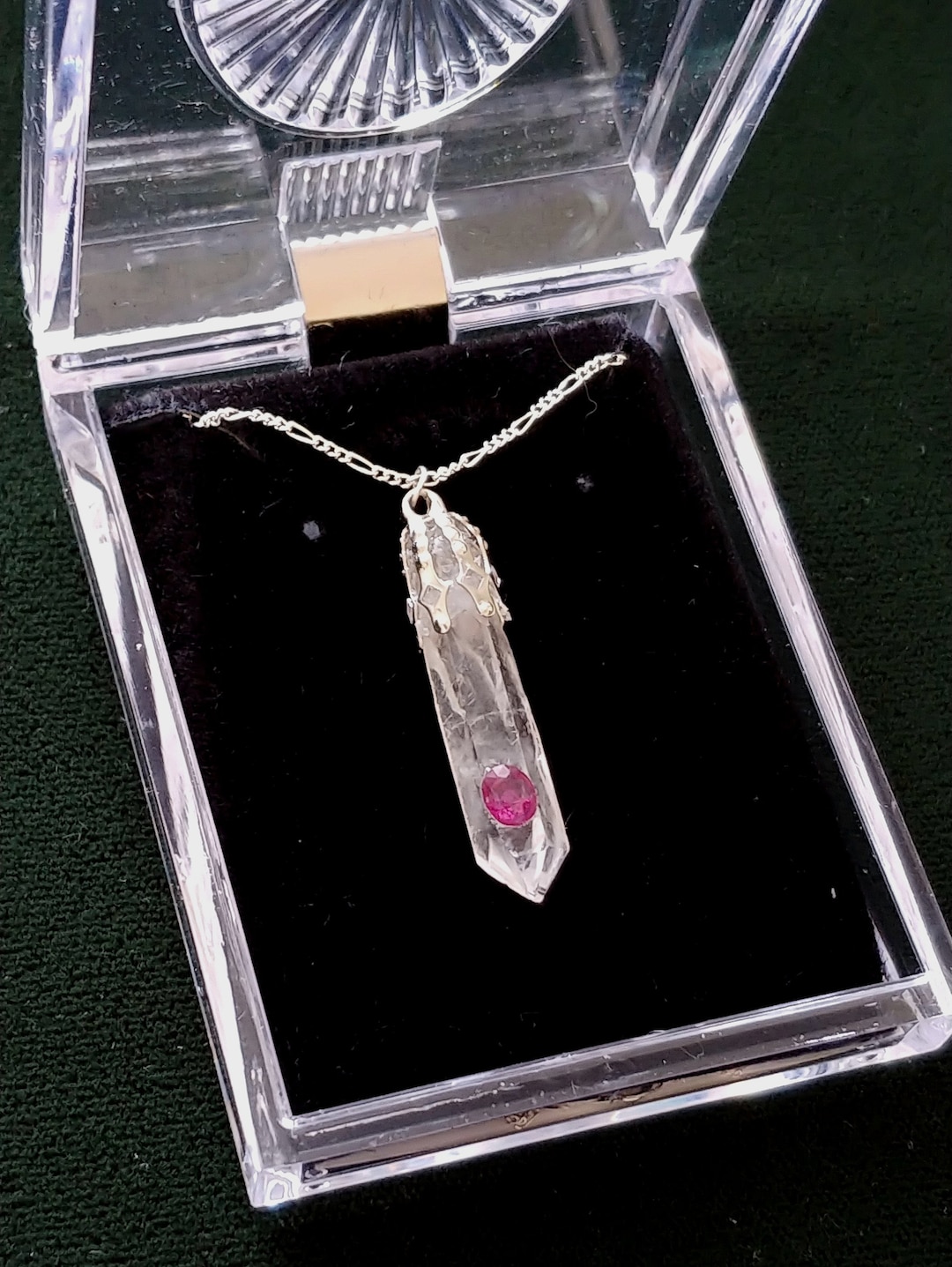 Ruby in Quartz Crystal - Etsy