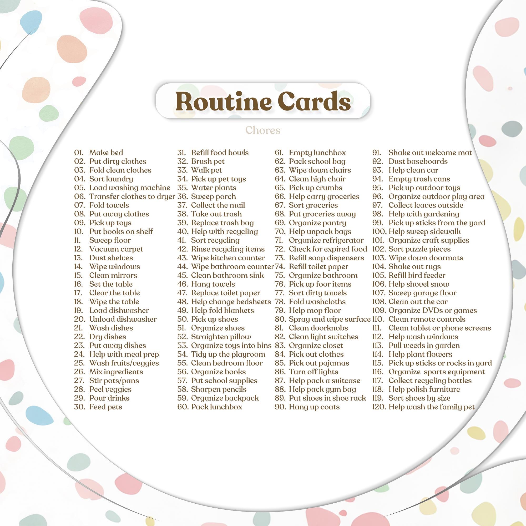 Children Enfant Editable Self Care Morning Routine Cards Healthy ...