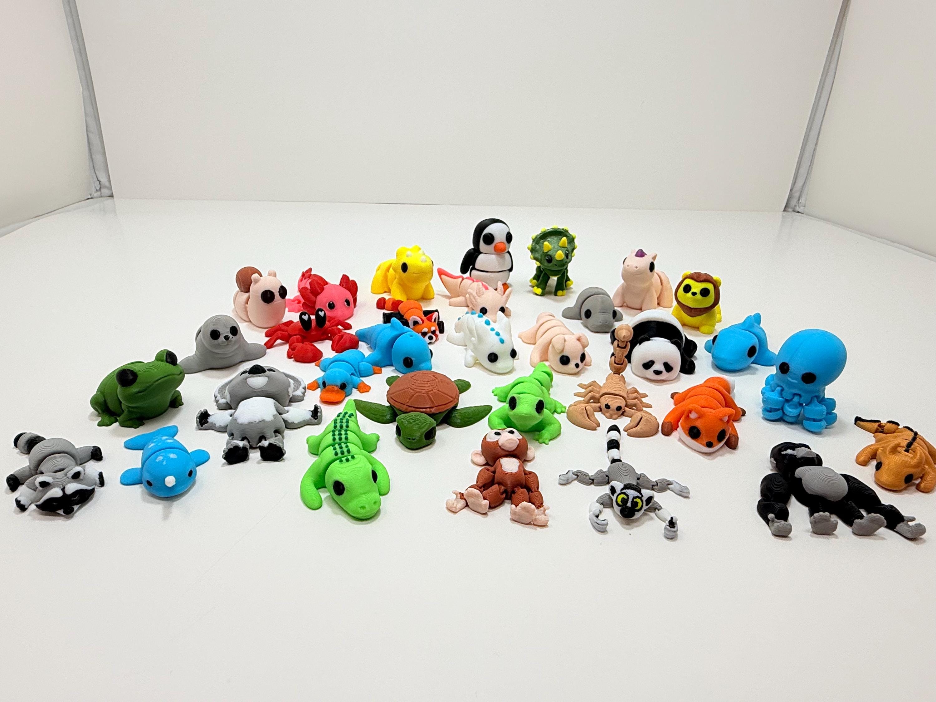 3d Printed Articulated Animals Collection Random Bag (2 Inches Sizes ...