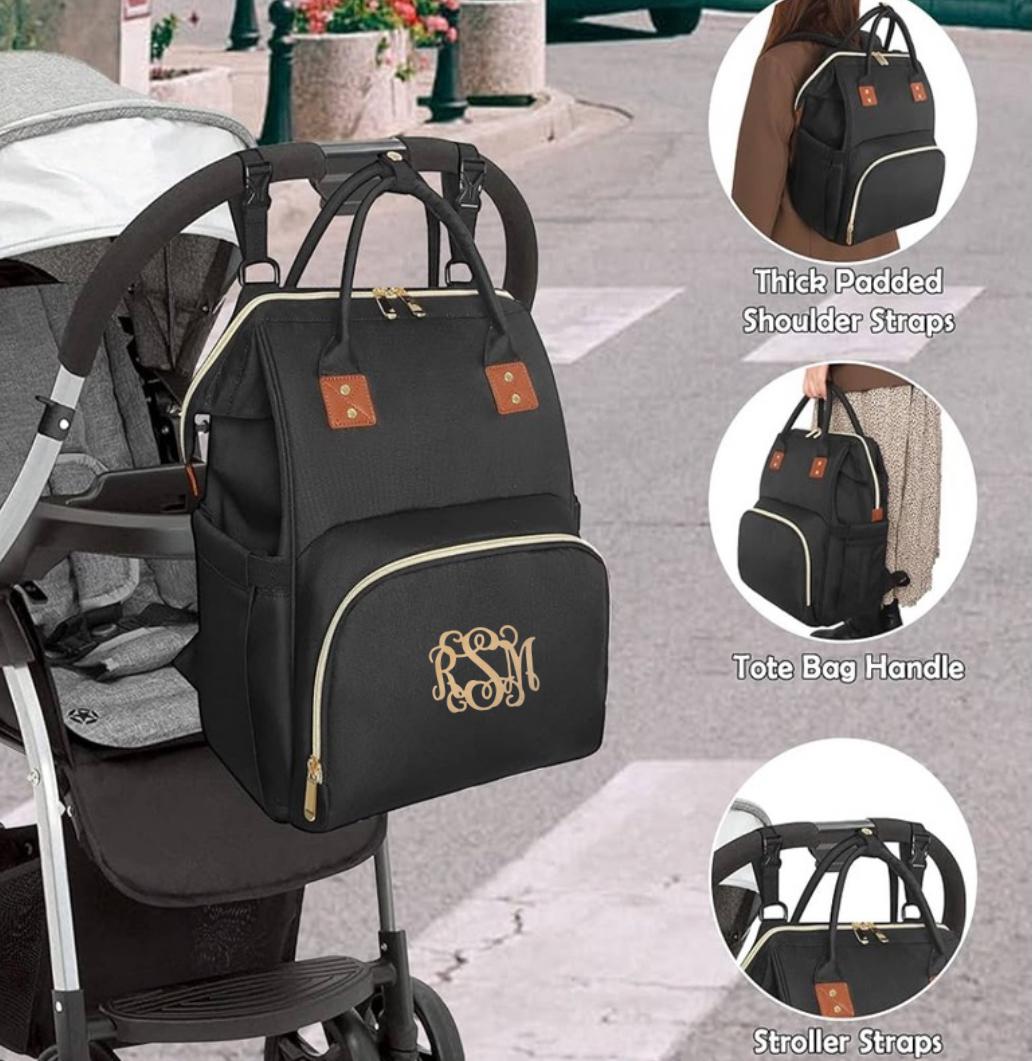 Baby Diaper Bag Backpack Personalized Monogram or Name Travel Bag - Etsy