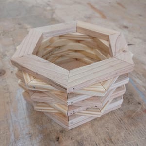 Desktop Hexagon Shaped Planter Box - Offset - Etsy