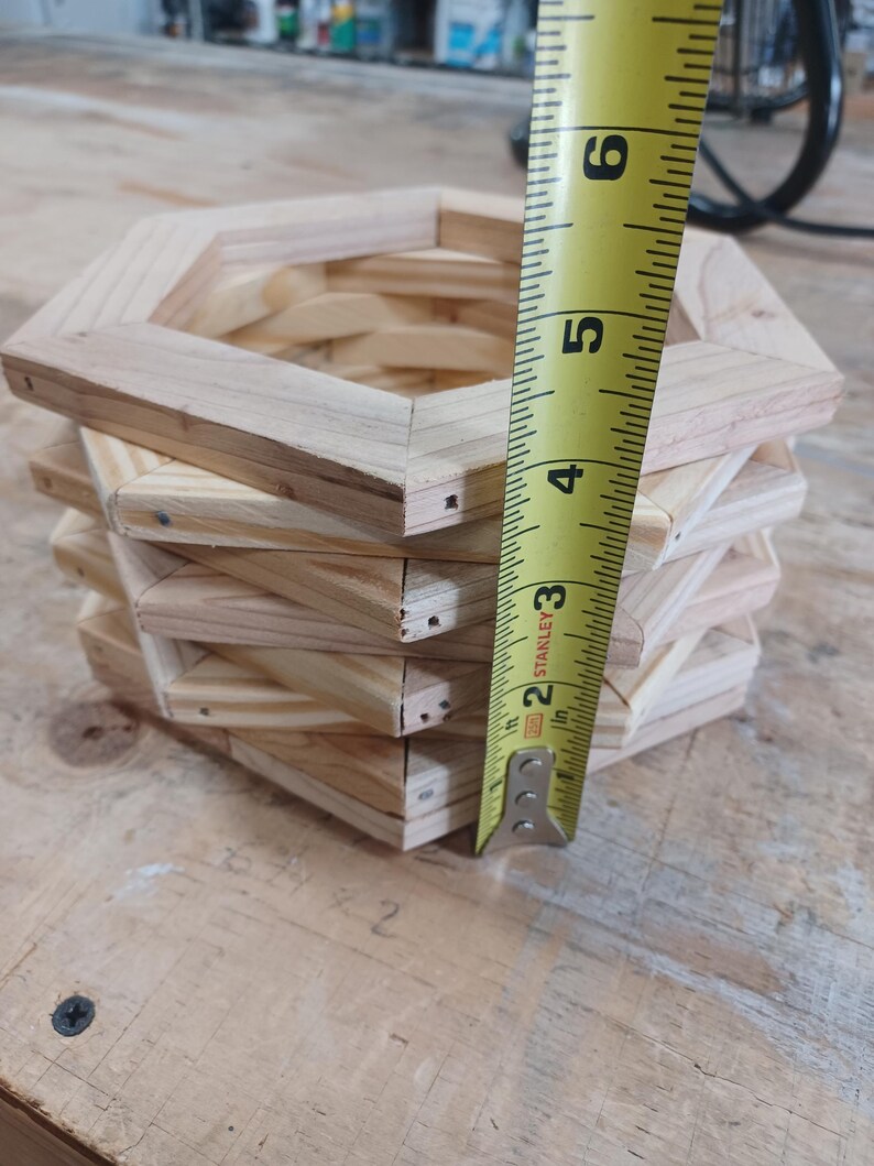 Desktop Hexagon Shaped Planter Box - Offset - Etsy