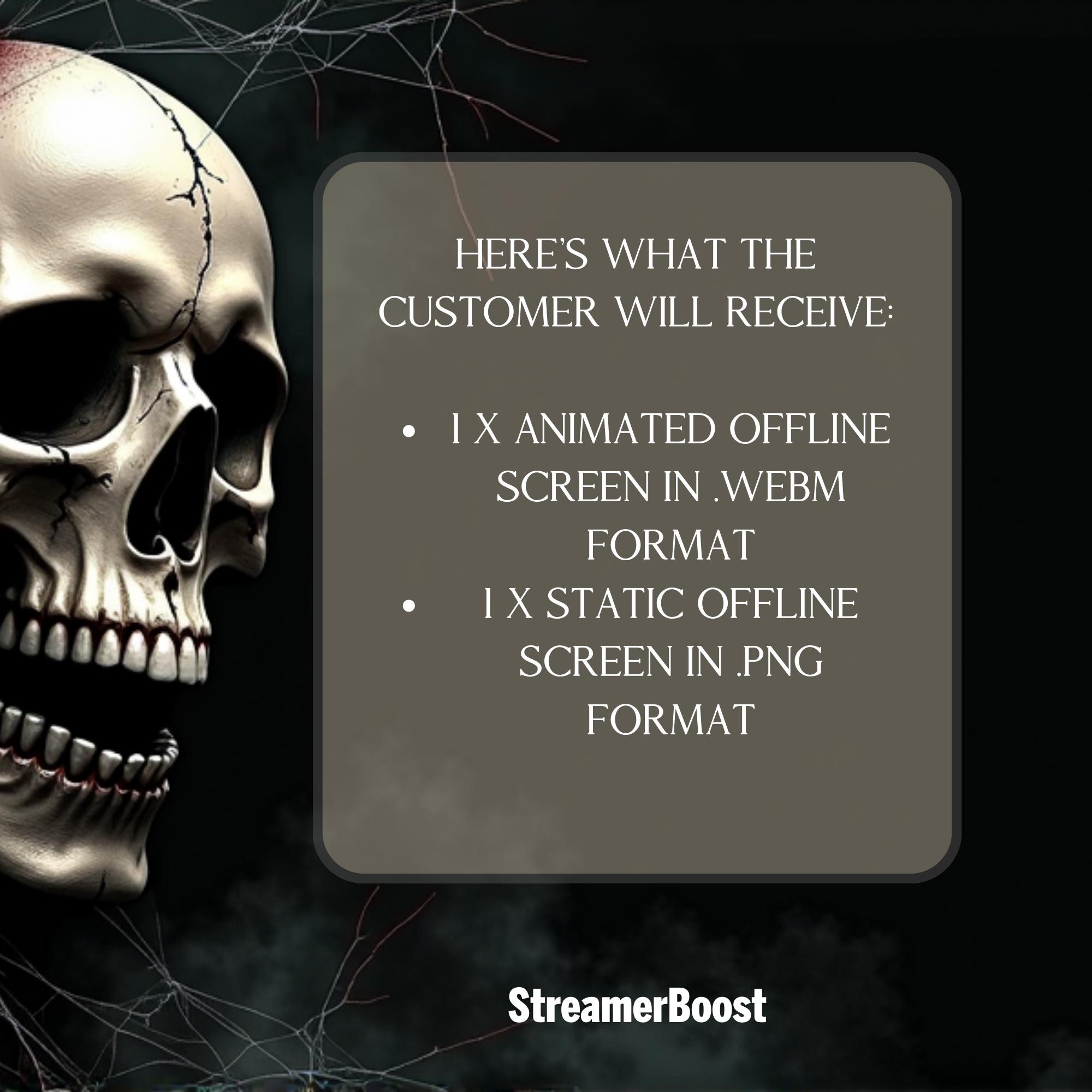 Spooky Animated Stream Screens for Twitch and OBS - Offline Scenes - Etsy