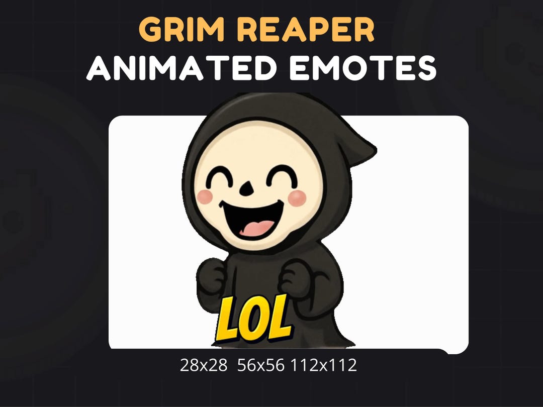 Animated Grim Reaper Laughing Emote (LOL), Perfect for Twitch, Discord ...