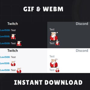 Animated Santa Emote – Dancing Shoulder Shake Pop Style, Gif & Webm - Etsy