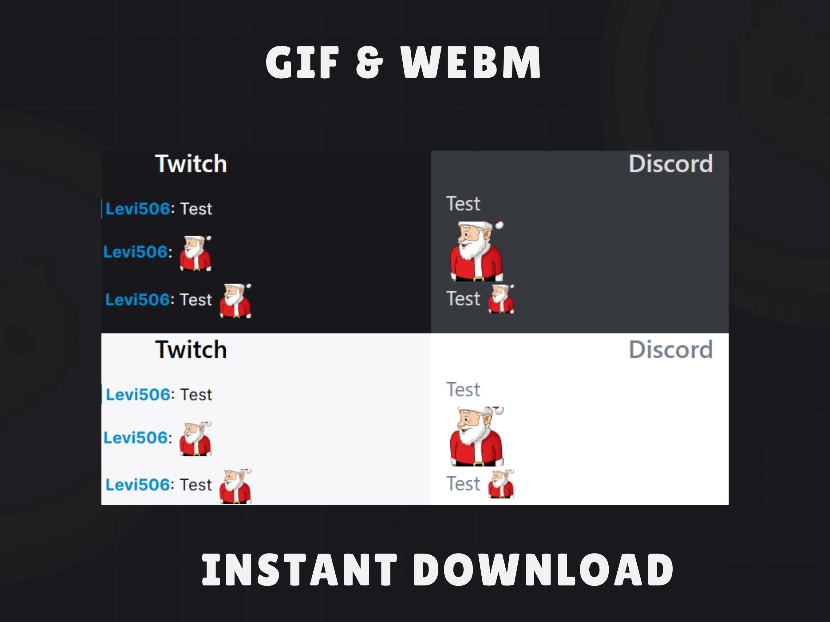 Animated Santa Emote – Dancing Shoulder Shake Pop Style, Gif & Webm - Etsy
