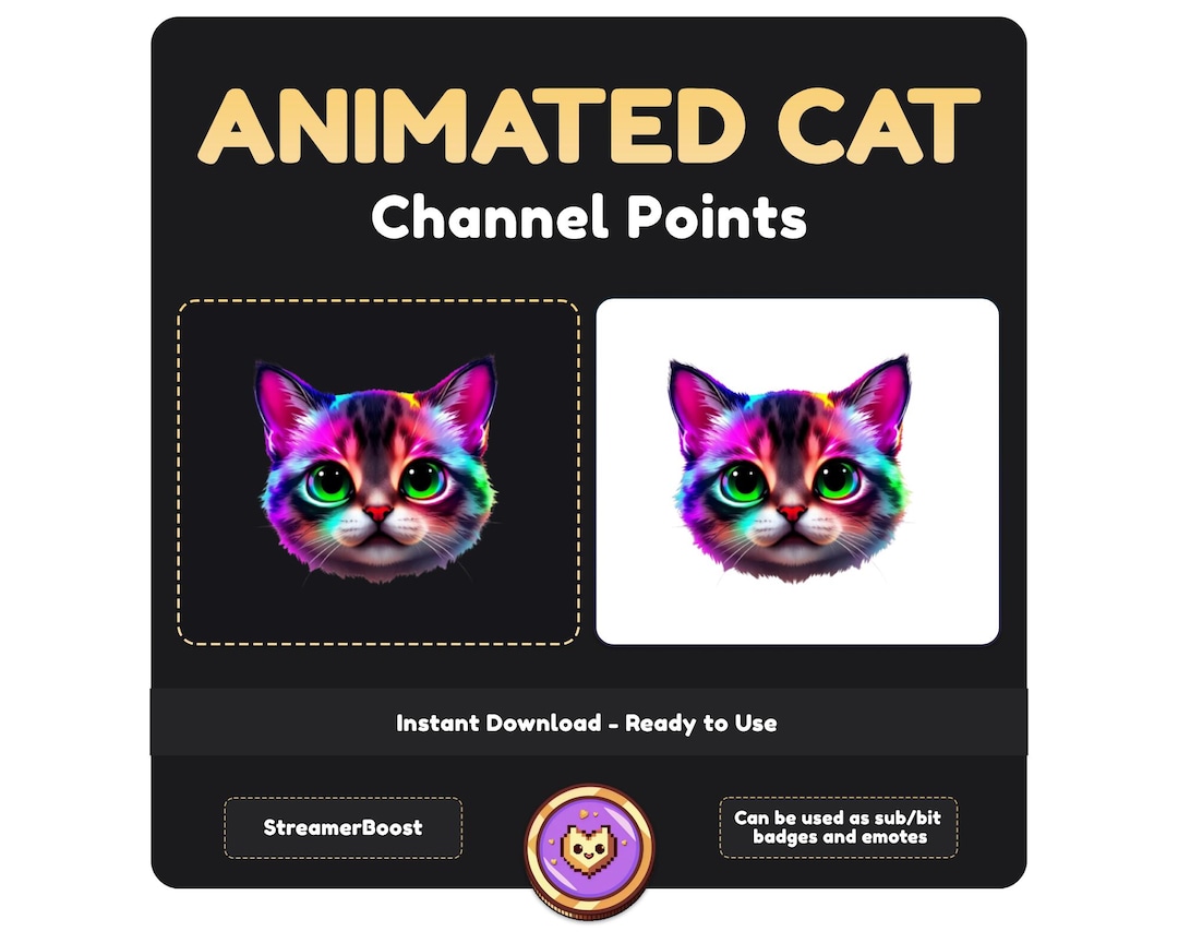 Rave Cat Animated Emote - Animated Twitch Emotes, Channel Points ...