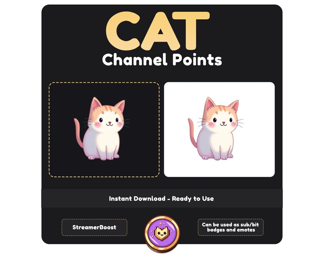 Animated Cat Emote: Kawaii Kitten GIF for Twitch/discord & Youtube - Etsy