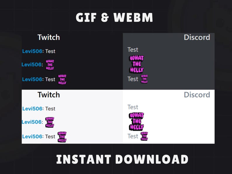 Animated “what the Helly” Text Emote – Funny Pink GIF & Webm for ...