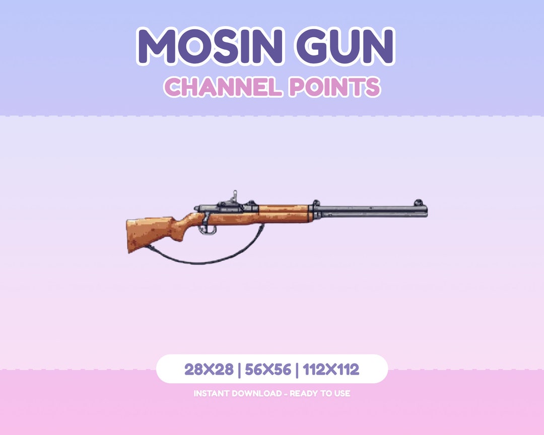 Mosin Rifle Pixel Art Twitch Emote Swamp Sniper Stream Asset Channel ...