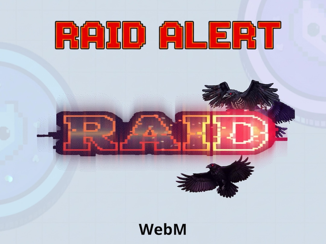 Spooky Pixel Raven Raid Alert (animated Webm) – Dark Twitch Stream ...