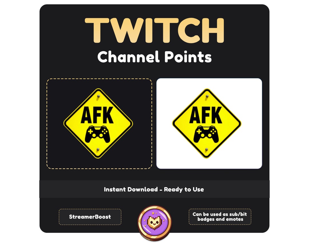 AFK Twitch Channel Points Redeem | AFK Emote | AFK Status Emote ...