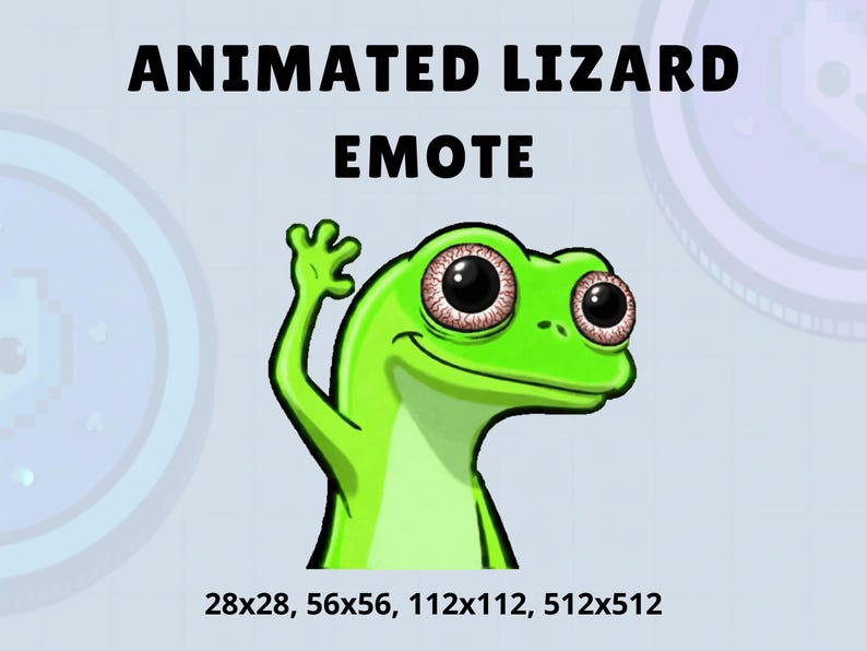 Animated Waving Lizard Emote – Crazy Speedy Twitch Alert & Discord ...