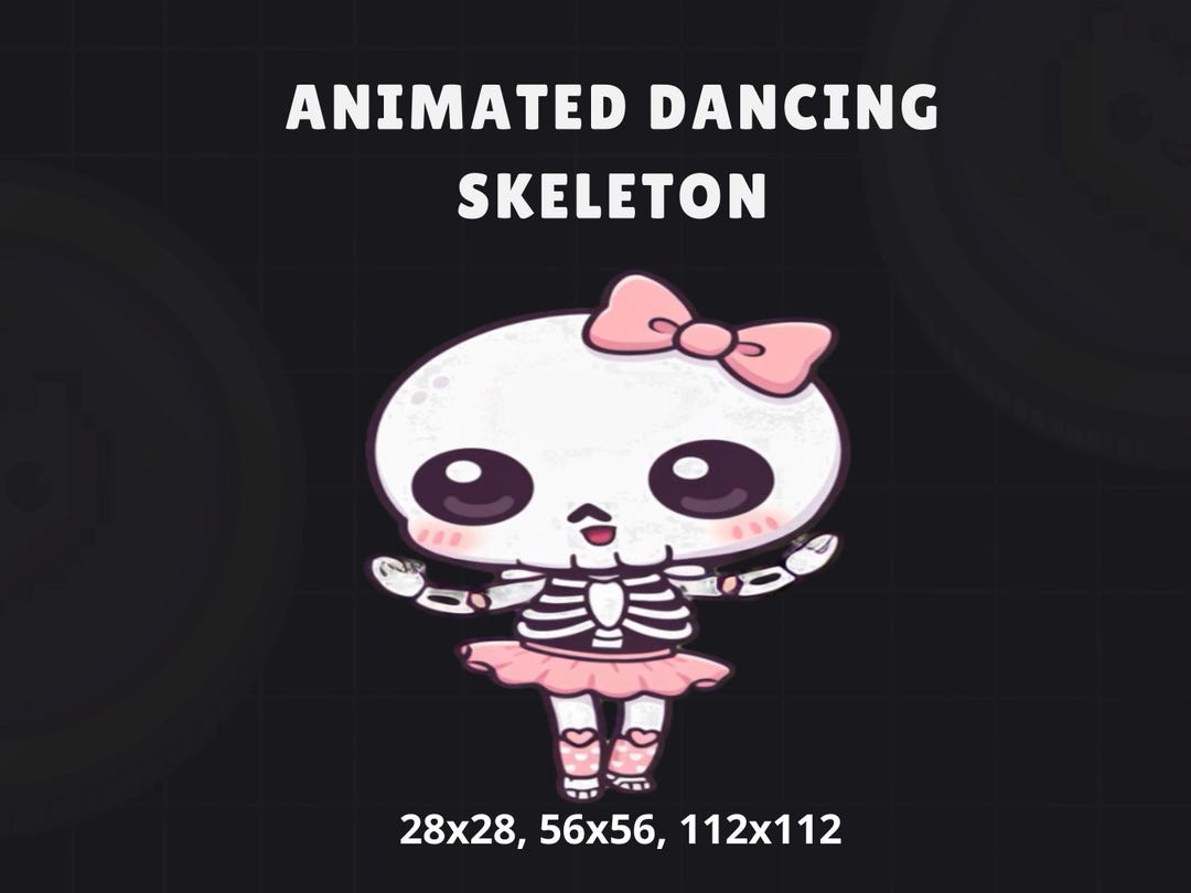 Animated Skeleton Emote for Twitch & Discord – Dancing Loop GIF - Etsy