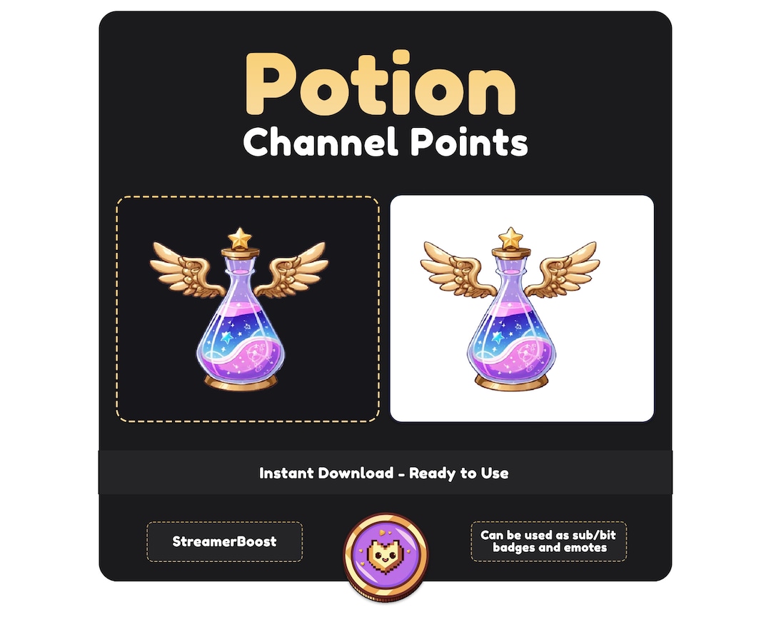Magic Potion Channel Point Twitch Emote Discord Emotes Kawaii Emote ...