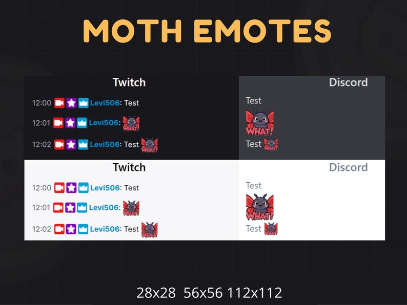 70 Moth Emotes Pack - Etsy
