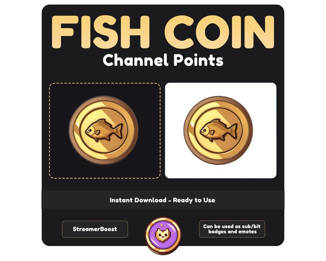 Fish Emote | Twitch Channel Points Icon | Fish Emotes for Stream ...