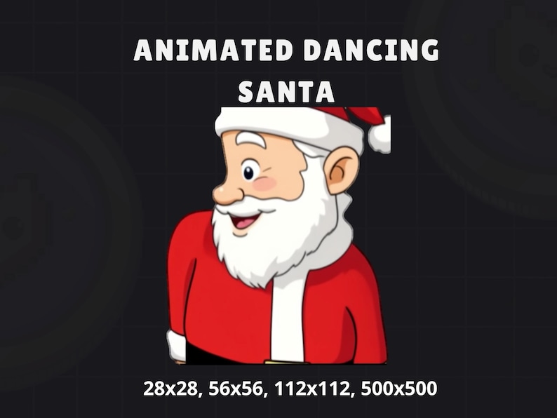 Animated Santa Emote – Dancing Shoulder Shake Pop Style, Gif & Webm - Etsy