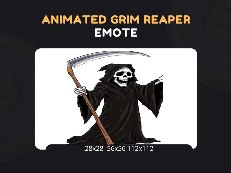 Animated Emote, Grim Reaper Laughing, Twitch Emojis, Chibi Emotes ...