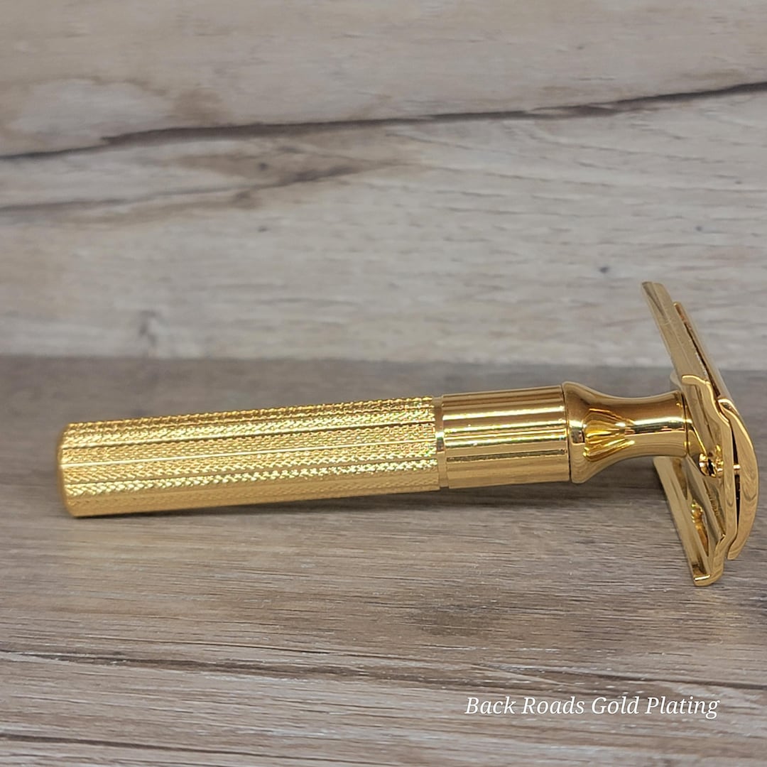 Gillette Fat Handle Pre War Tech Vintage Safety Razor -24K Gold - Etsy