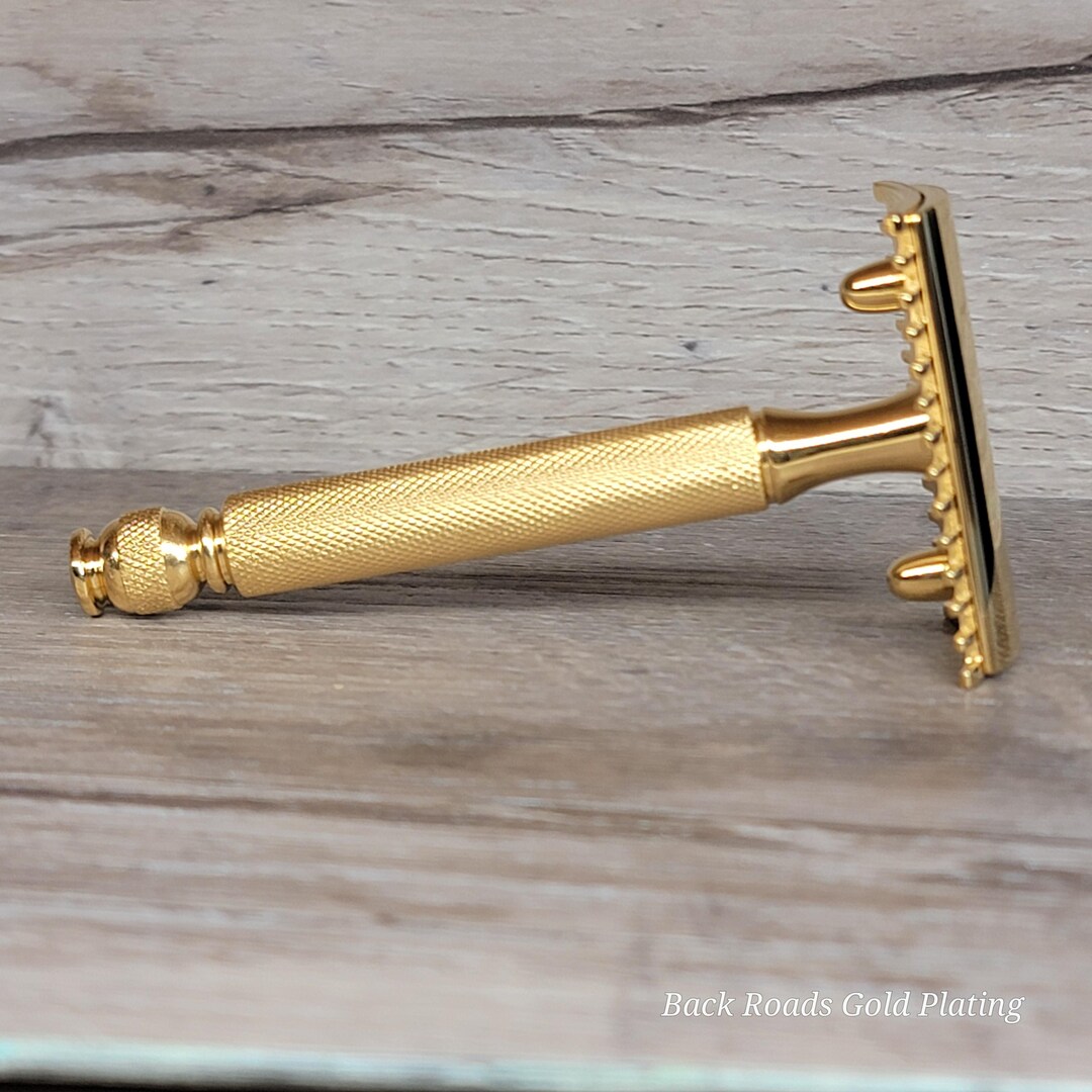 Gillette Ball End Tech Vintage Safety Razor Replated 24K Gold - Etsy
