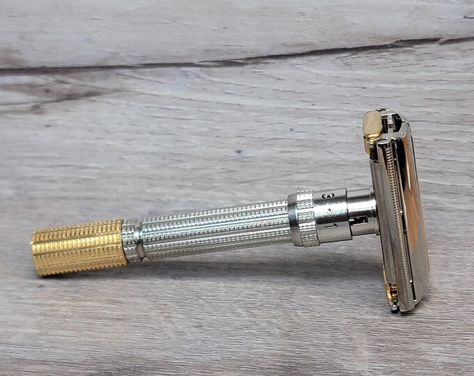 Gillette Slim I1 1963 Vintage Safety Razor -replated 2 Tone Mirror ...