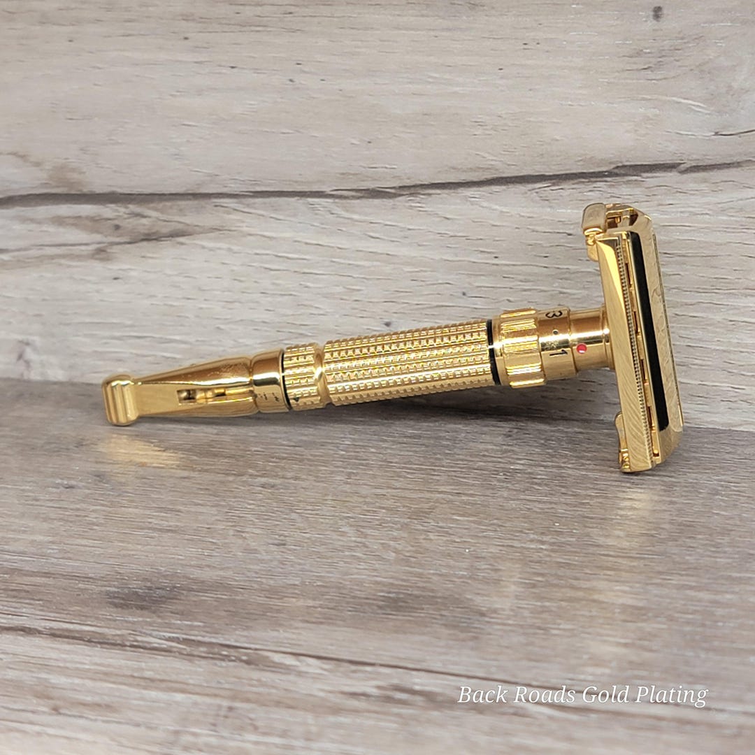 Gillette Toggle F4 1960 Vintage Safety Razor replated 24K Gold - Etsy