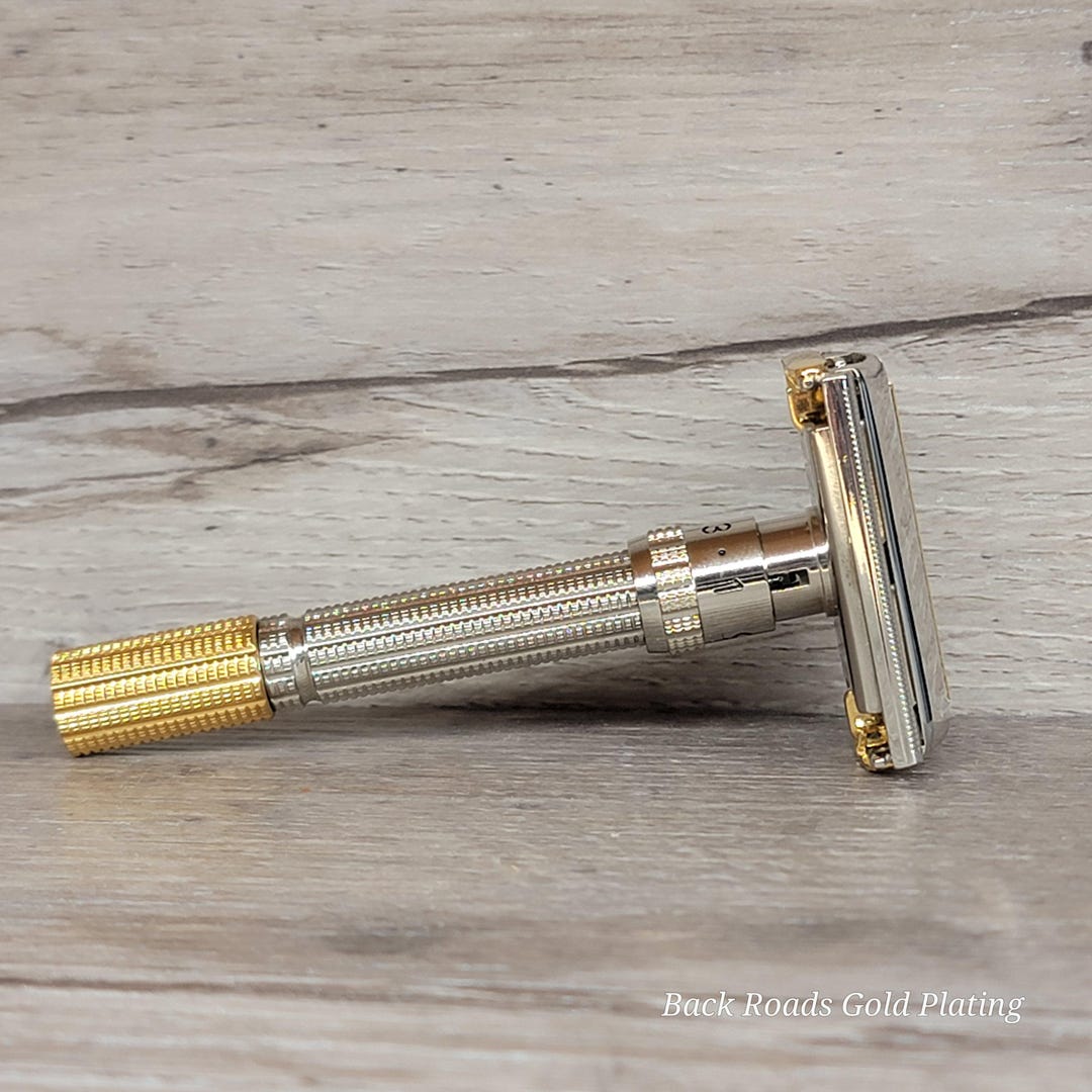 Gillette Slim H4 1962 Vintage Safety Razor 2 Tone Mirror Nickel/24l ...