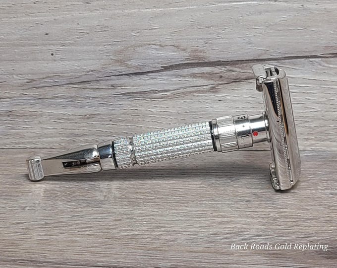 Gillette Toggle D1 1958 Vintage Safety Razor -replated Rhodium - Etsy
