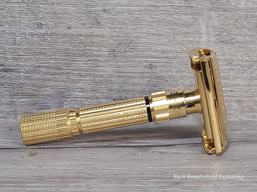 Gillette Fatboy Executive E1 1959 Vintage Safety Razor -24K Gold - Etsy