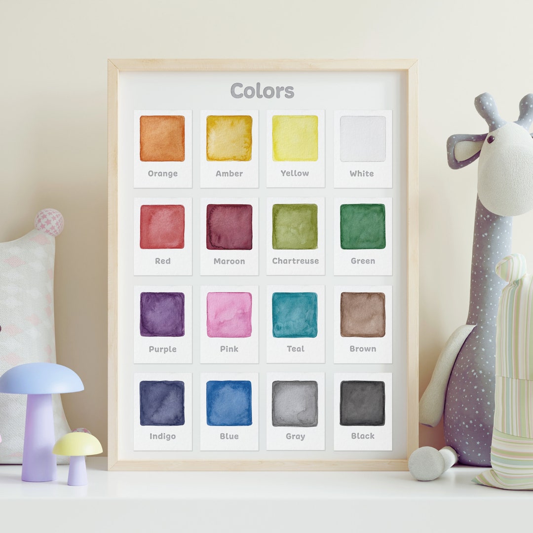 Colours Poster | Digital Download | Educational Poster | Classroom ...