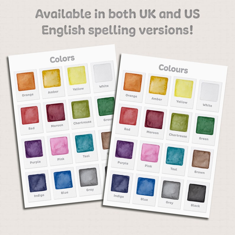 Colours Poster | Digital Download | Educational Poster | Classroom ...