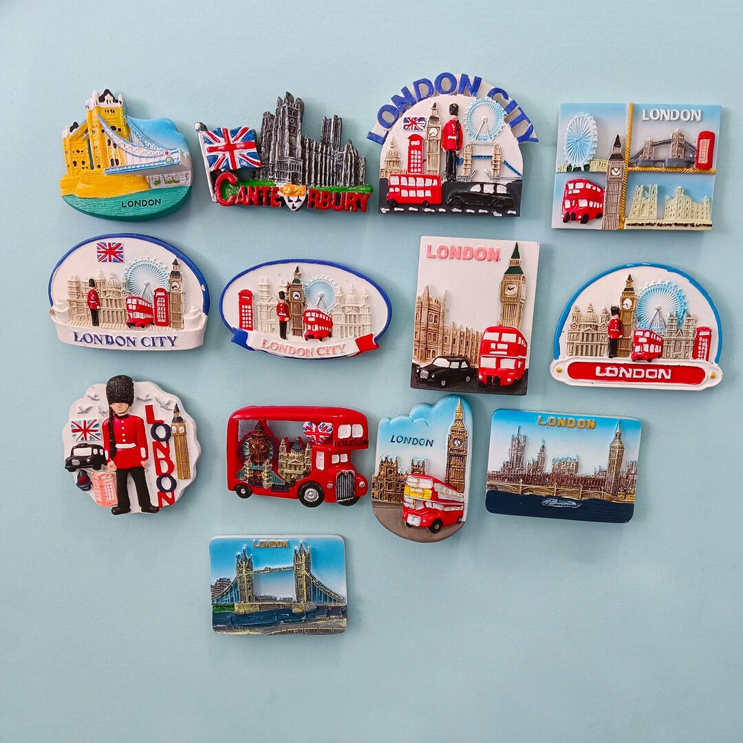 The United Kingdom Fridge Magnet/global Landmarks Fridge Magnet ...