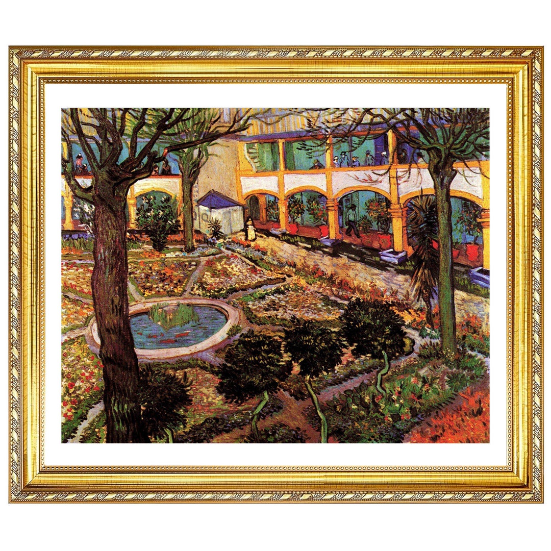 Van Gogh Courtyard of the Hospital Framed Print, Framed Wall Art ...