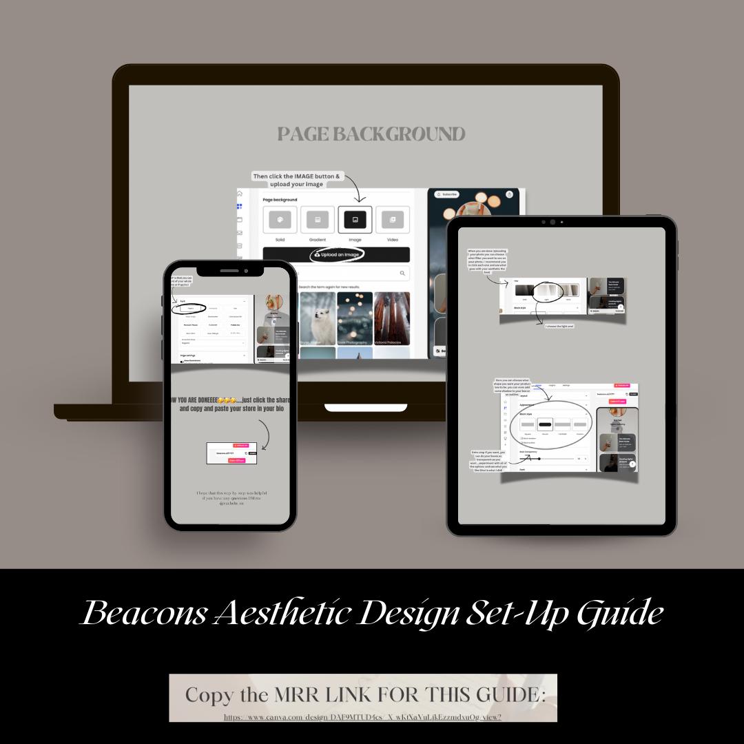 Beacons Aesthetic Design Set-up, Aesthetic Online Store Guide, Lead ...