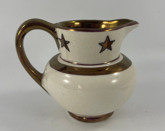 Vintage Old Castle Made in England Copper Lustreware Small Pitcher With ...