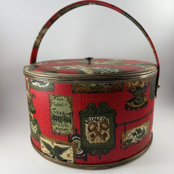 Vintage Hat Box - Etsy